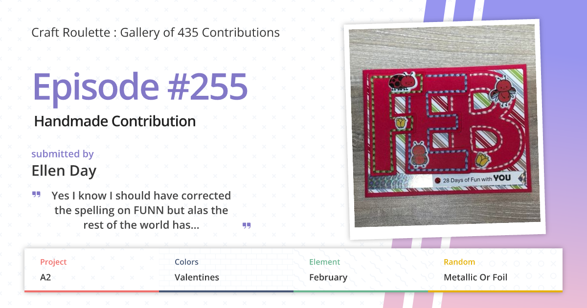 Ellen Day's Ep. #255 Contribution - A2 - Valentines - February ...