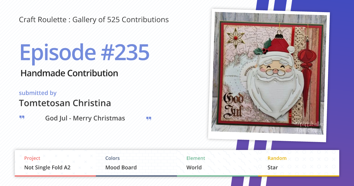 Tomtetosan Christina 's Ep. #235 Contribution - Not Single Fold A2 ...